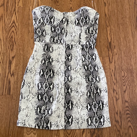 Dresses | Snake Print Mini Dress | Poshmark